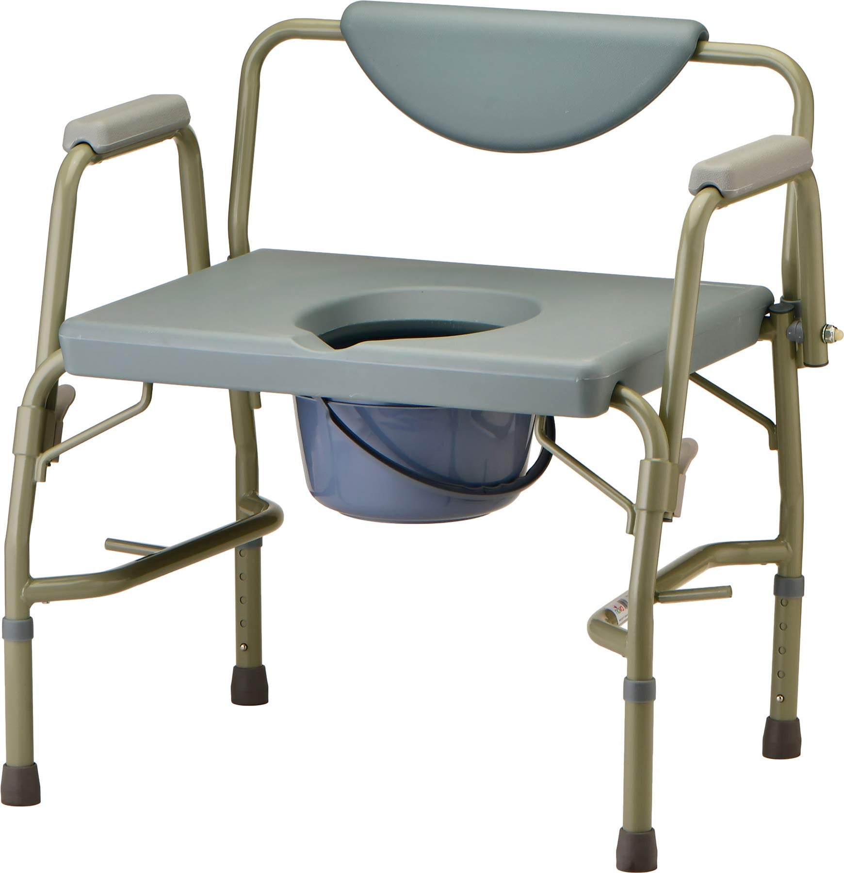 Heavy Duty Commode - Extra-Wide Design for Easy Patient Transfer 8583 ...